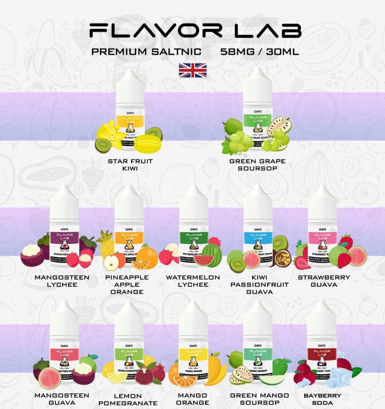 Tinh dầu ONFE Flavor Lab Juice 58MG chính hãng - 12 Vị Đến từ Mỹ